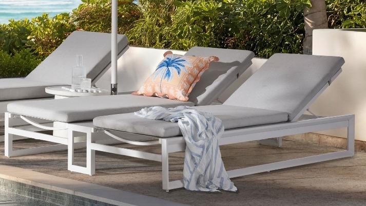 Bellevue Outdoor Double Sunlounger | Domayne