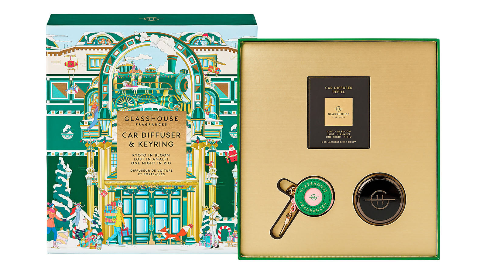 Glasshouse Car Diffuser Christmas Gift Set | Domayne