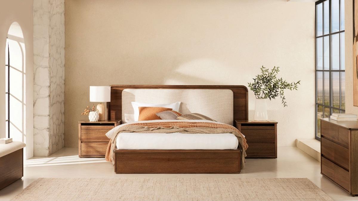 Montreal 1200mm High Bed Frame - Queen | Domayne