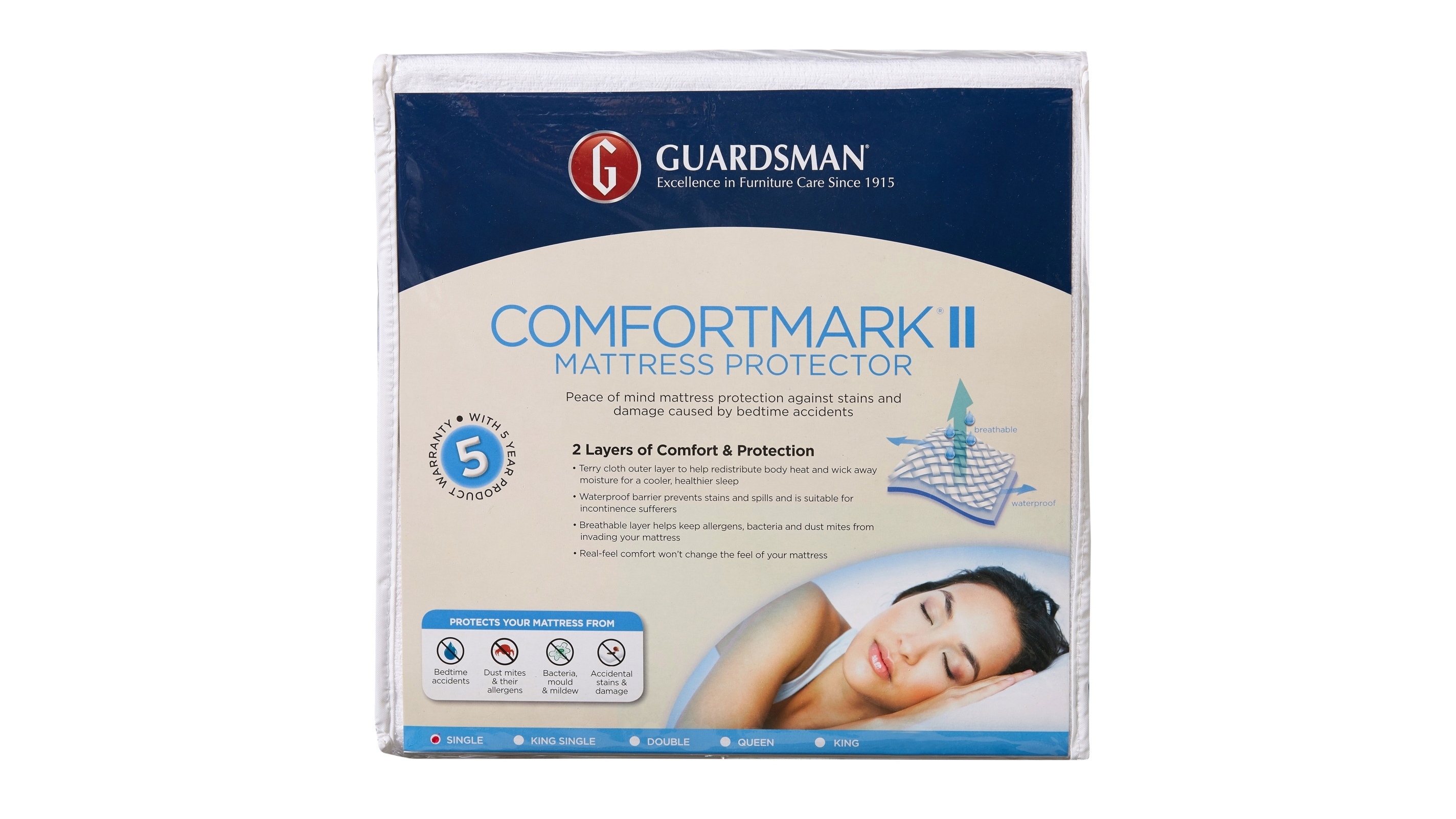 Guardsman ComfortMark II Mattress Protector | Domayne