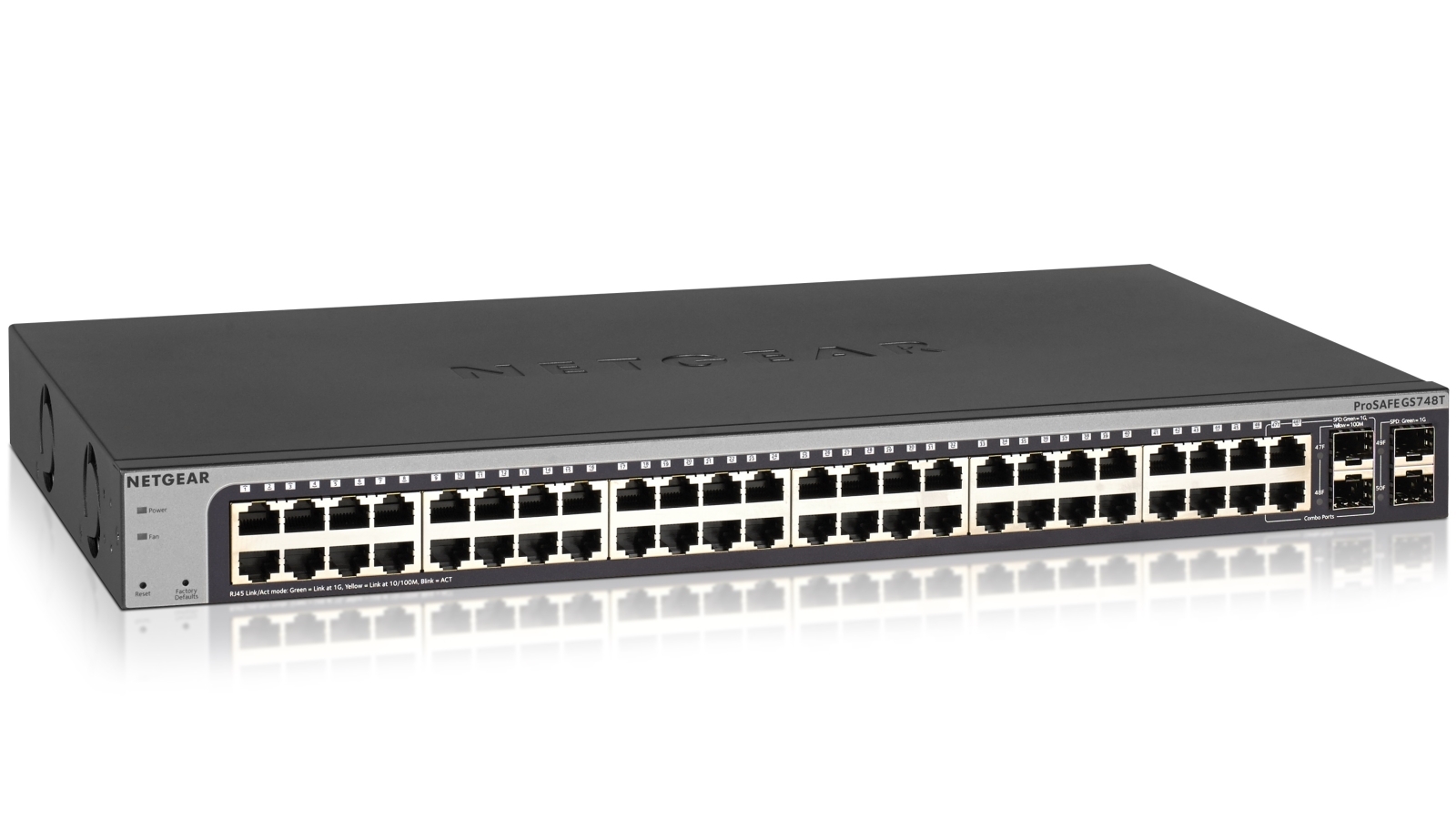 Netgear ProSAFE GS748T 48-Port Gigabit Smart Managed Switch | Domayne