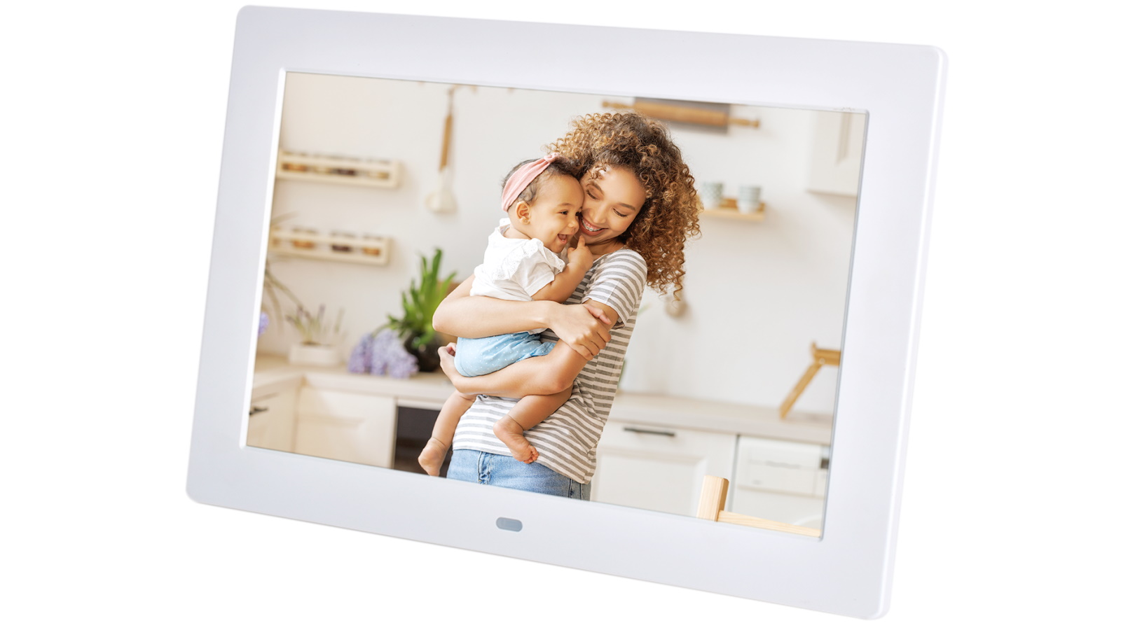 Fotostream 10.1” Digital Photo Frame with Remote Control - White | Domayne
