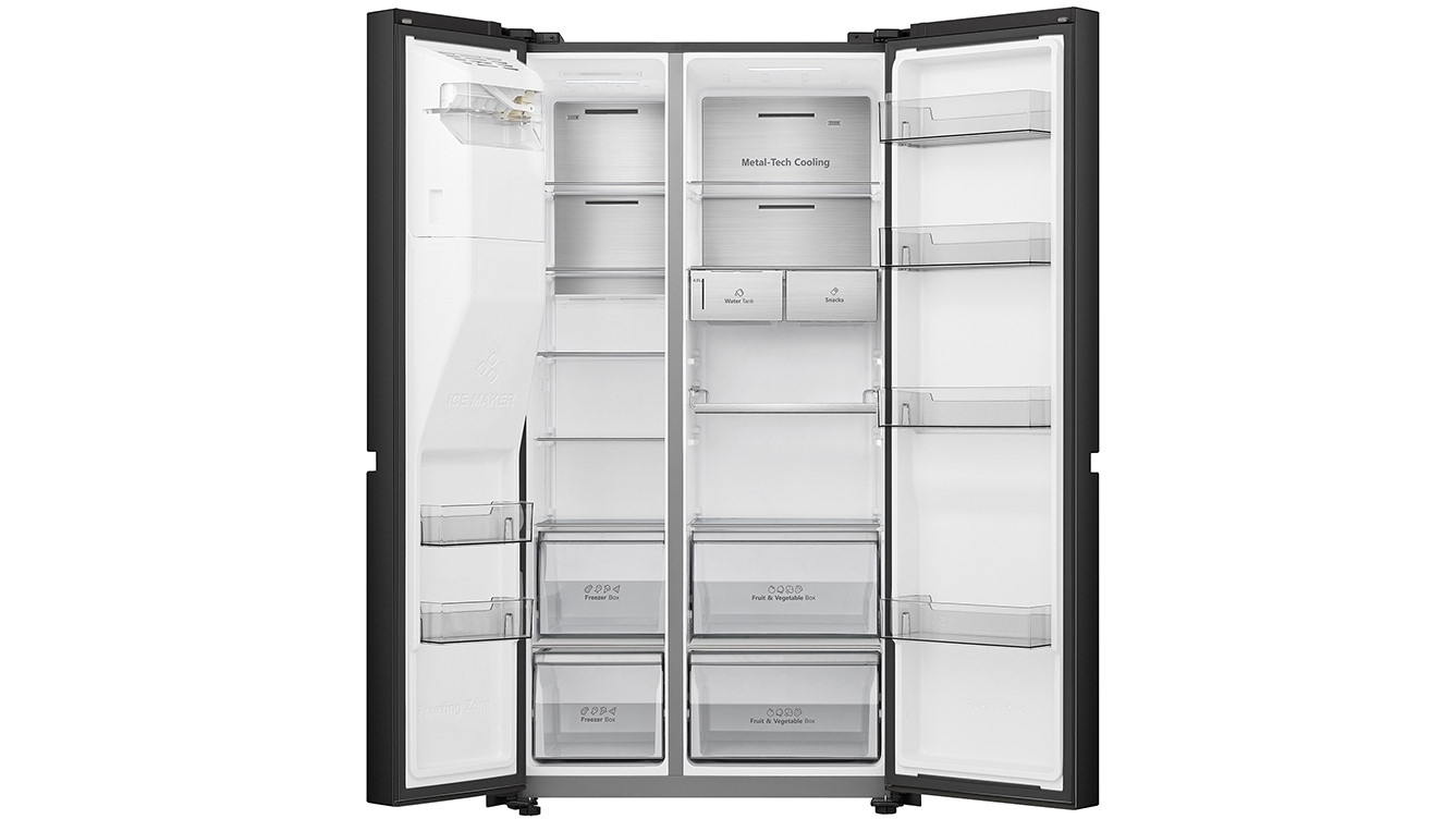 Hisense 632L PureFlat Infinite Side By Side Fridge with Ice & Water ...