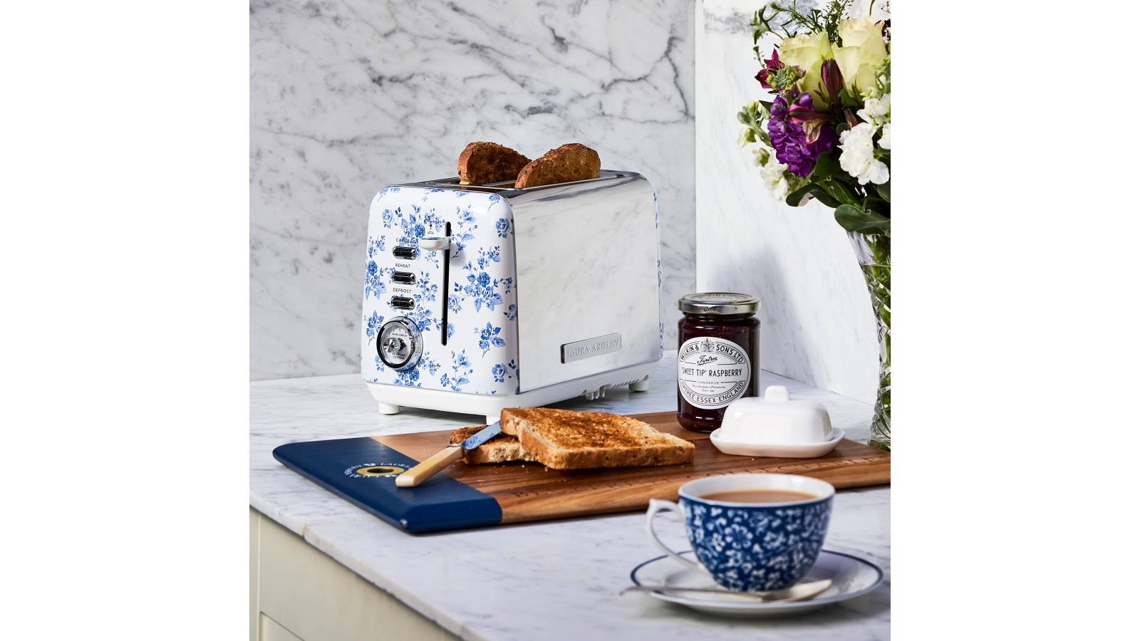Laura Ashley 2 Slice Toaster - China Rose | Domayne