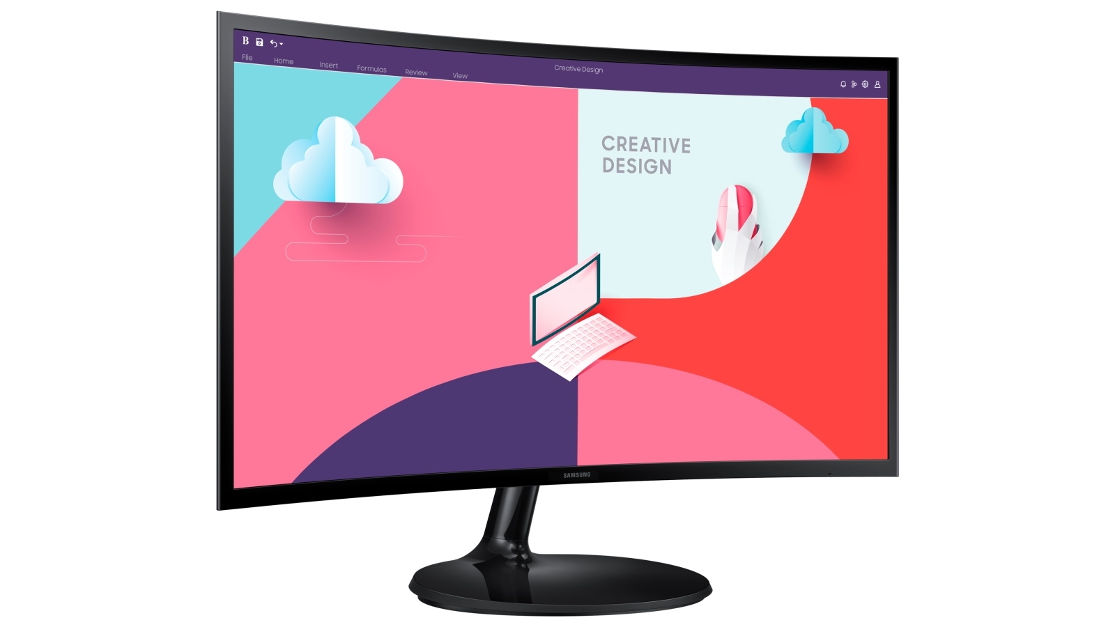 Samsung 24-inch S36C FHD Essential Curved Monitor | Domayne