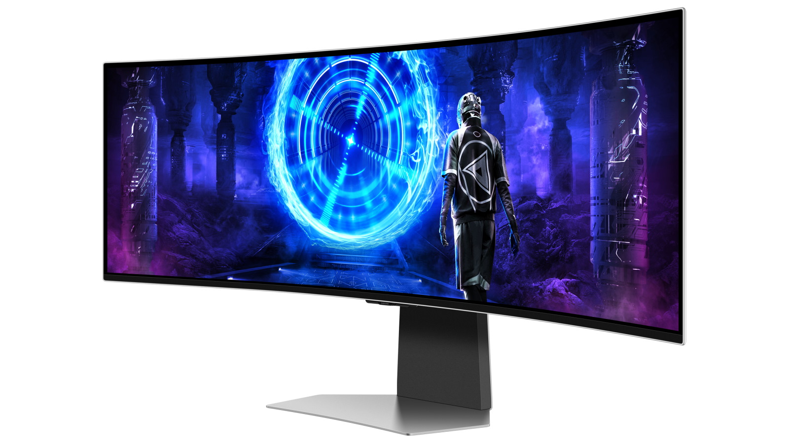 Samsung 49-inch Odyssey OLED G95SD DQHD Curved Gaming Monitor | Domayne