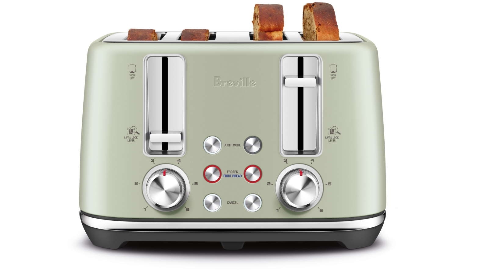 Breville the ToastSet 4 Slice Toaster - Sage Green | Domayne