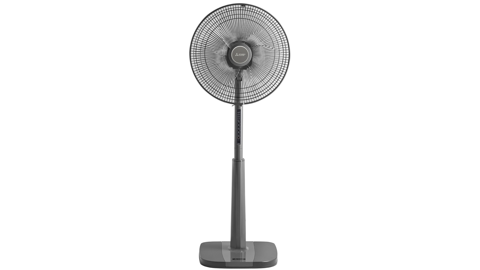 Mitsubishi Electric 40cm Pedestal Fan with Remote - Classy Grey | Domayne