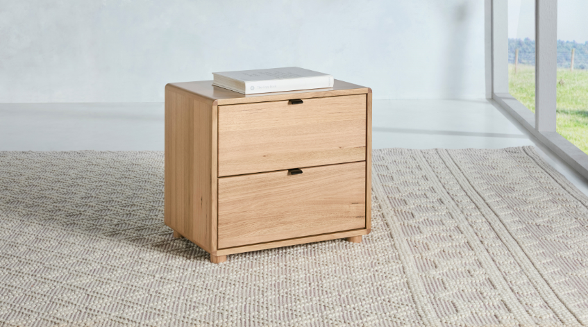 Maxwell 2-Drawer Bedside Table | Domayne