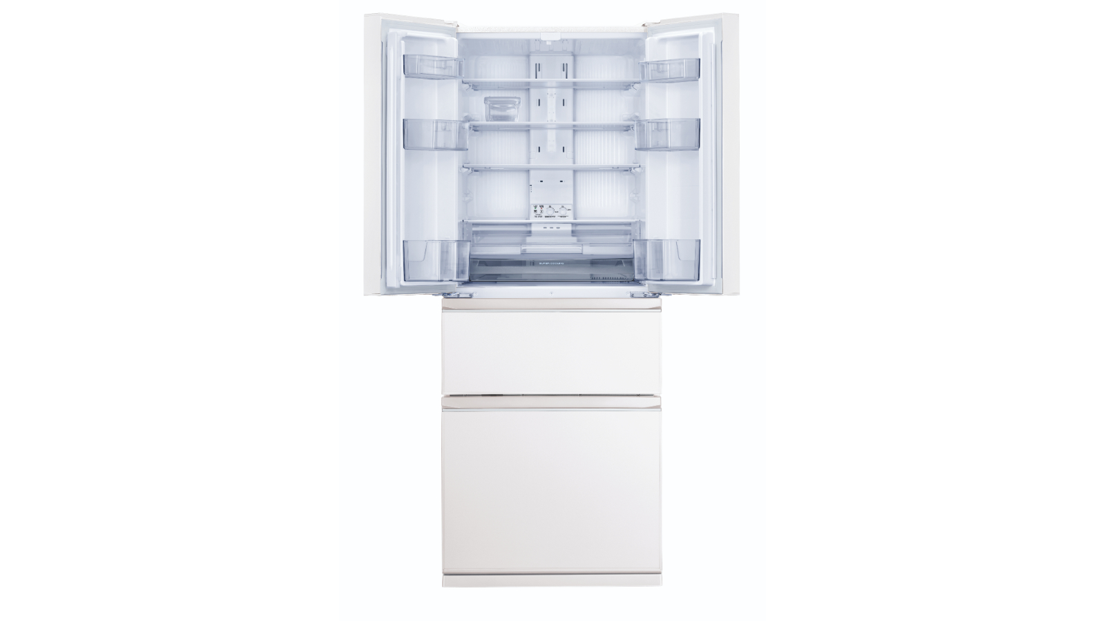 Mitsubishi Electric 442L French 4 Door - Glacier White | Domayne