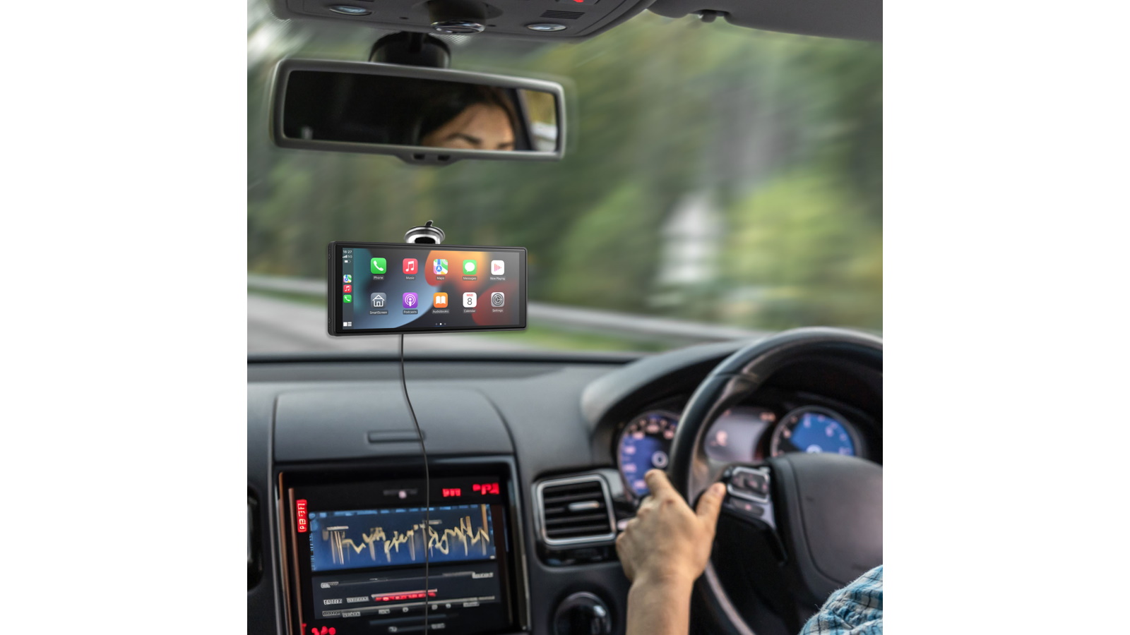 Navig8r 10-inch Portable Apple CarPlay/Android Auto Touchscreen Device ...