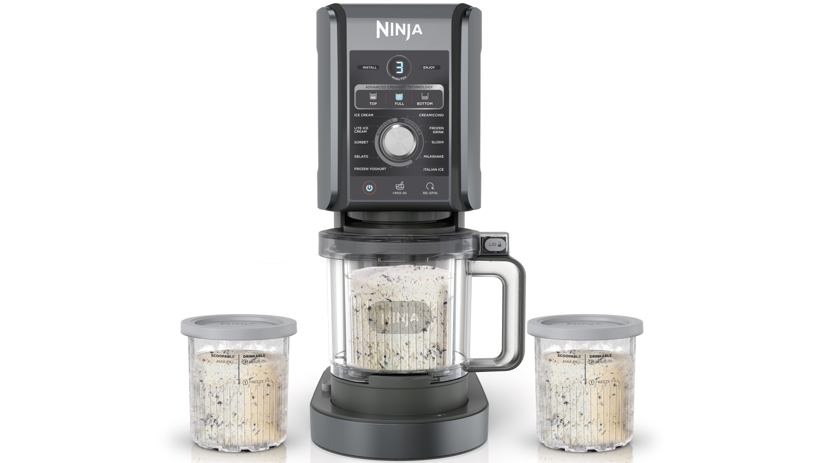 Ninja CREAMi Deluxe 11-in-1 Ice Cream and Frozen Treat Maker | Domayne