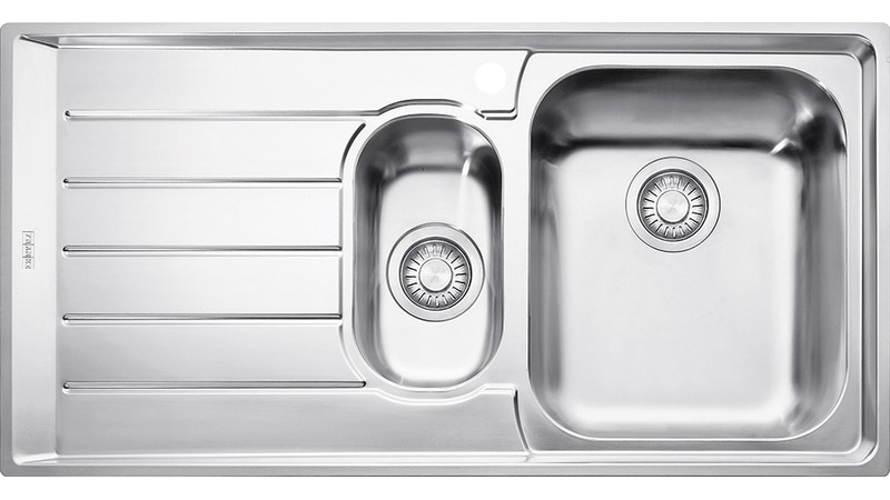 Franke Neptune 1 & 1/4 Bowl Sink with Verona Non Pull-Out Tap - Left ...