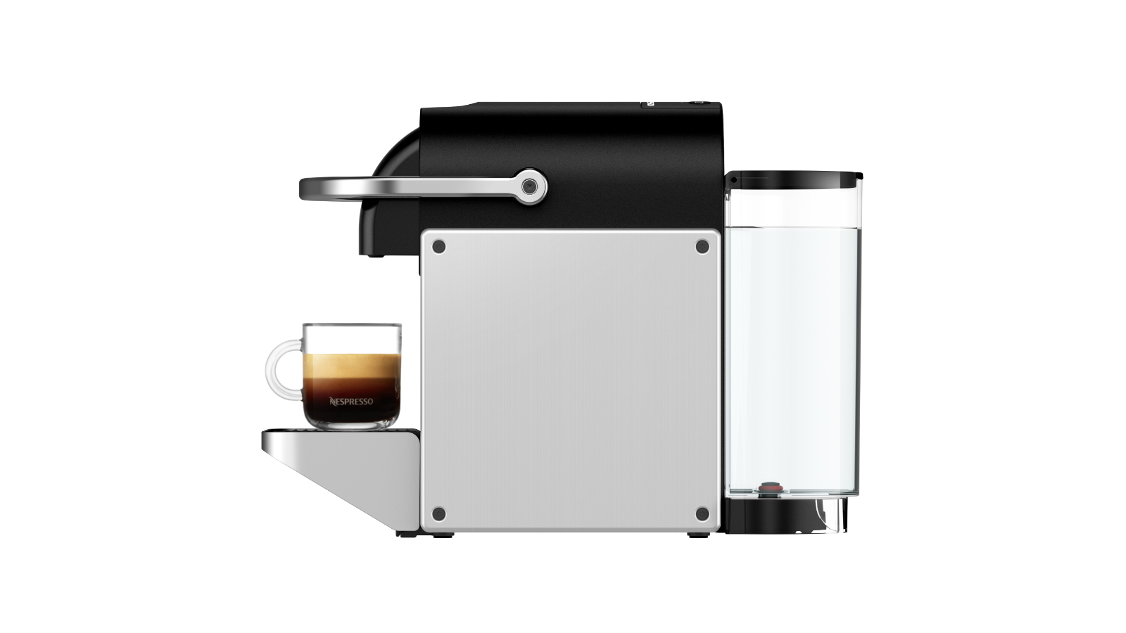 Nespresso Pixie Capsule Coffee Machine by Delonghi - Silver | Domayne
