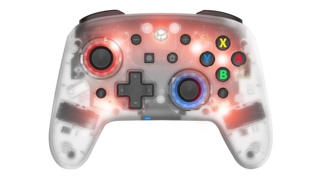 Powerwave Nintendo Switch RGB Wireless Controller - Frost | Domayne