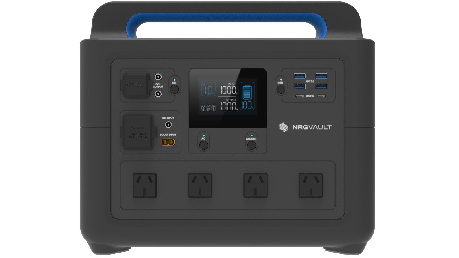 NRGVAult PV1500 Portable Power Station 1500W | Domayne