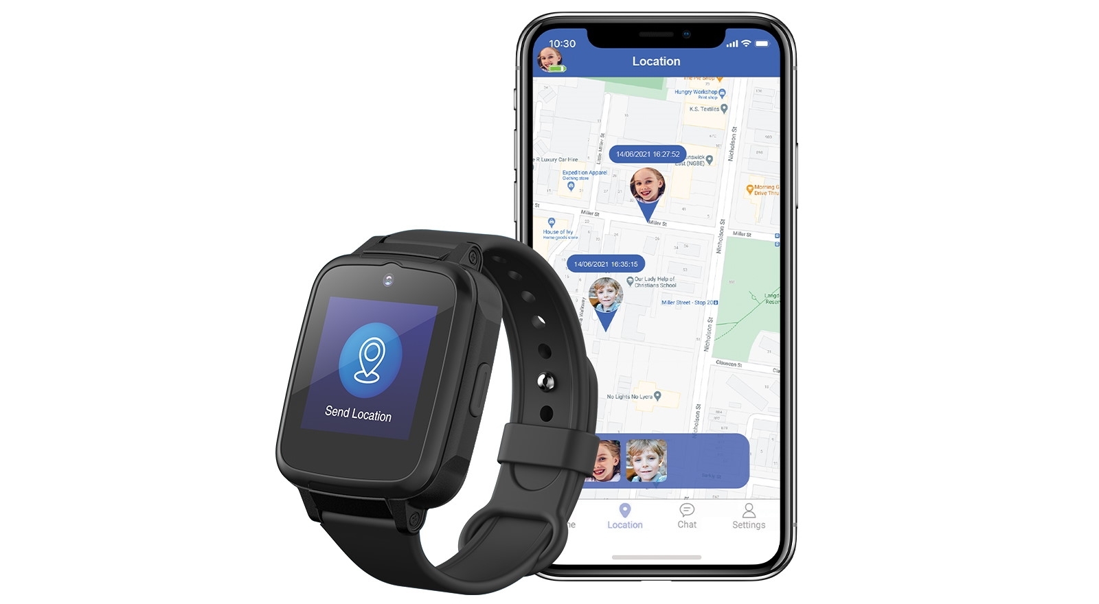 Pixbee Kids 4G Video Smart Watch with GPS Tracking - Black | Domayne