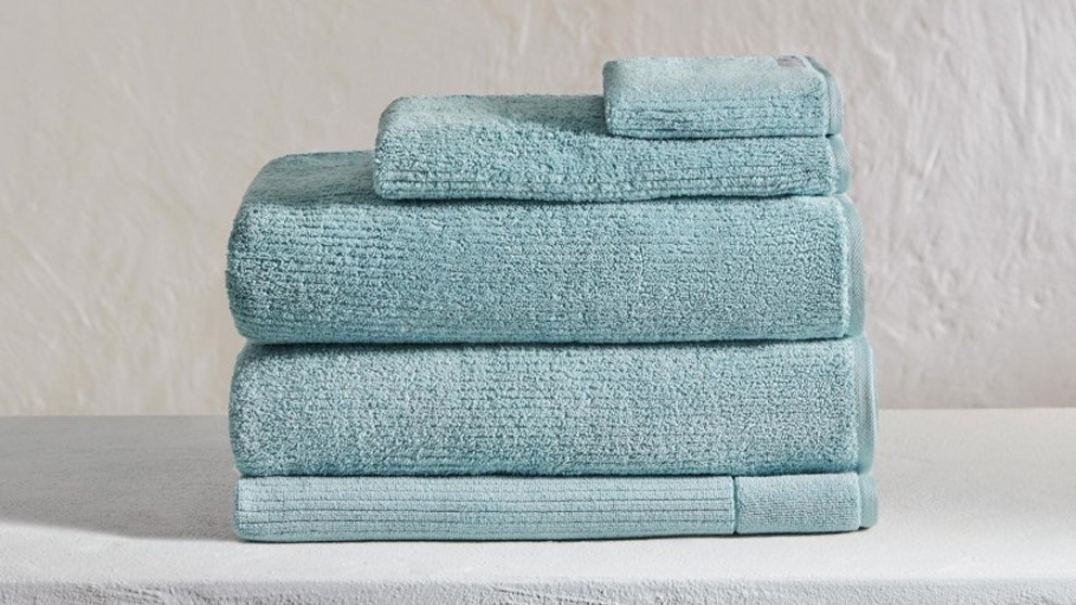 Sheridan Living Textures Misty Teal Face Washer | Domayne