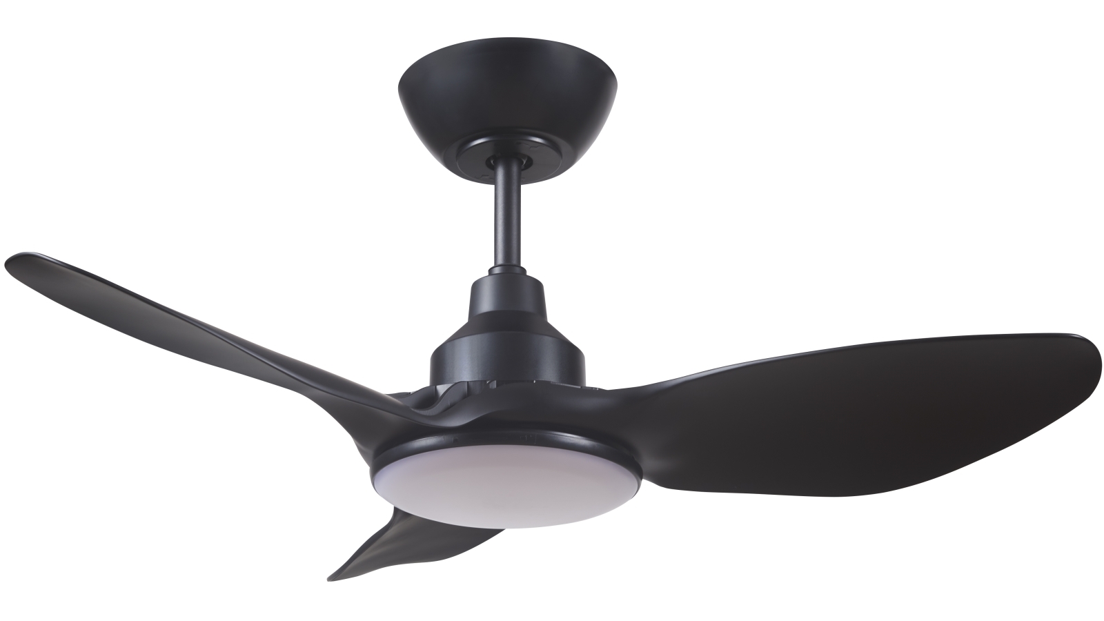 Ventair Skyfan DC 90cm 3 Blade Ceiling Fan with Light - Black | Domayne