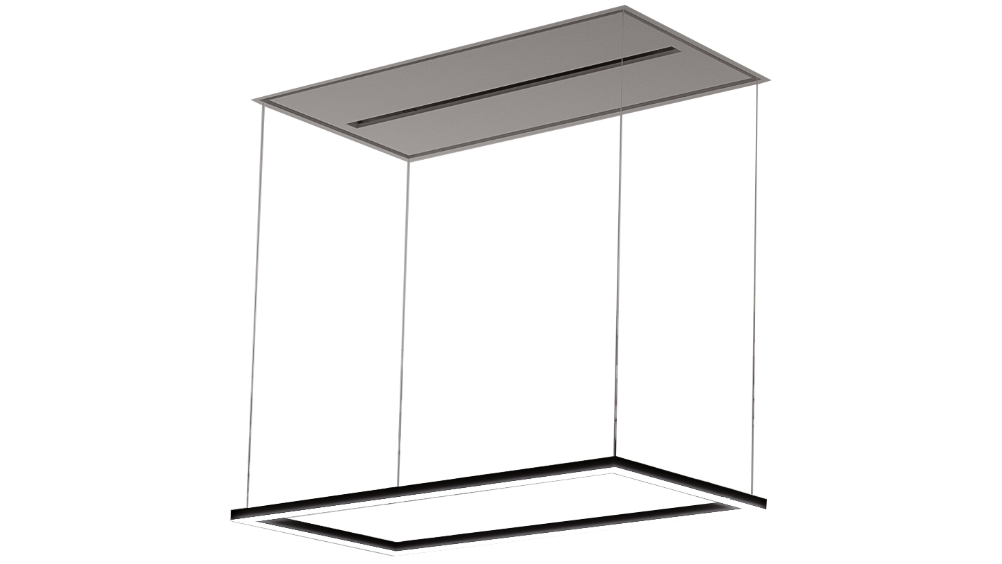 Sirius 93cm Valentina The Kite Ceiling Cassette Rangehood - Black | Domayne