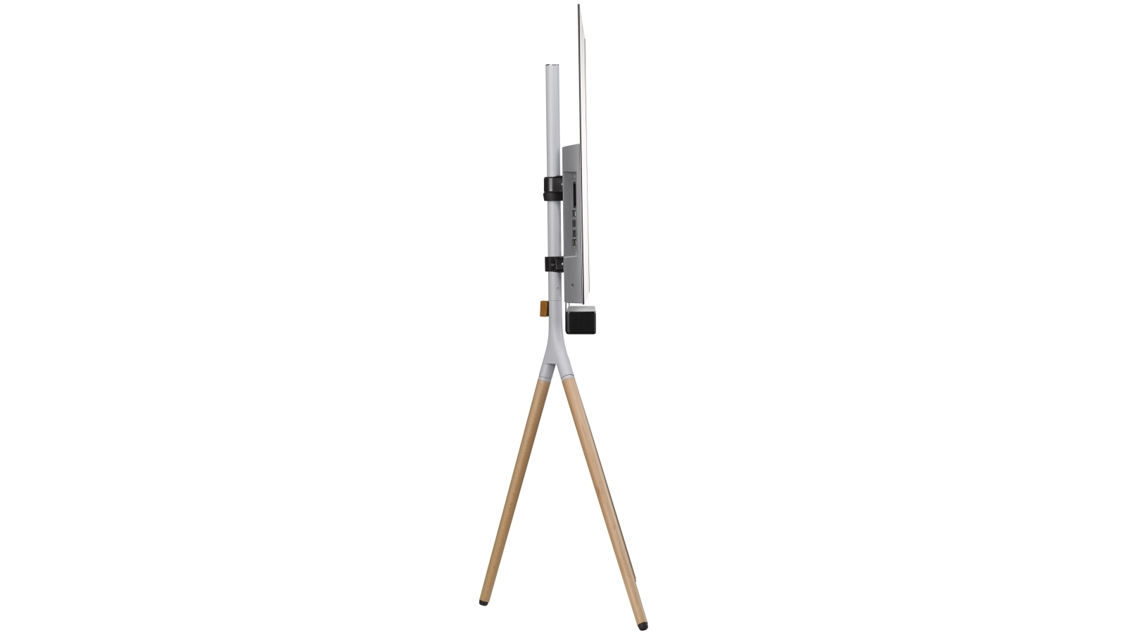 One For All Tripod Universal TV Stand - Light Oak/Silver Grey | Domayne