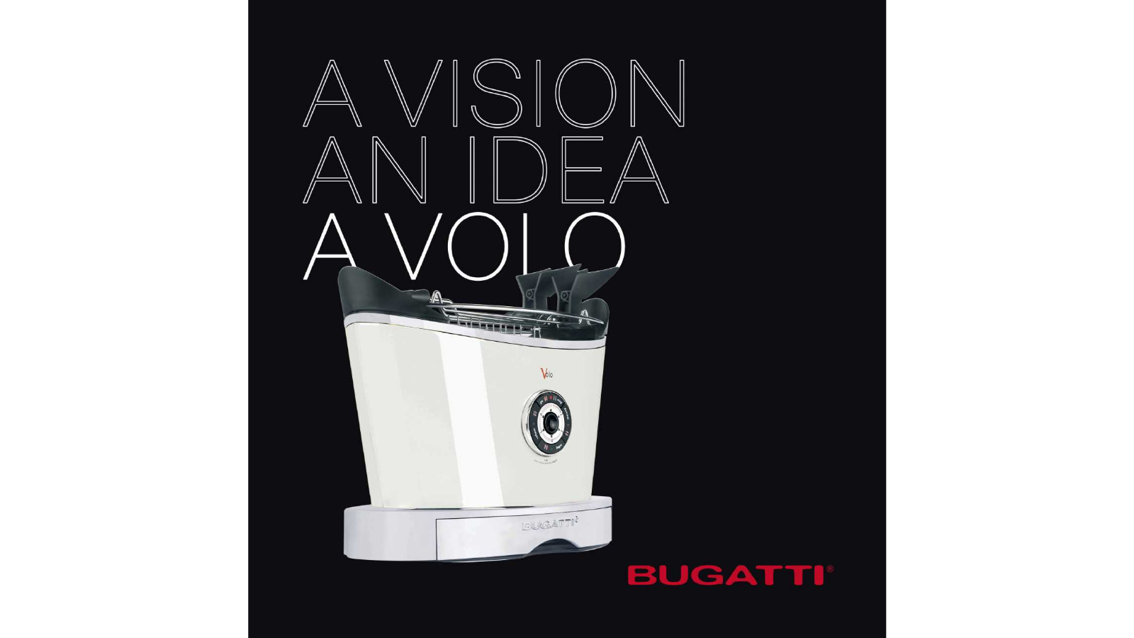 Bugatti Volo 2 Slice Toaster - White | Domayne