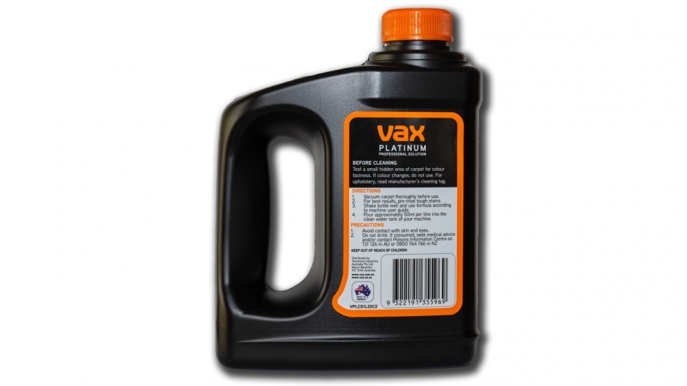 Vax Platinum 1L Carpet Cleaning Solution Domayne