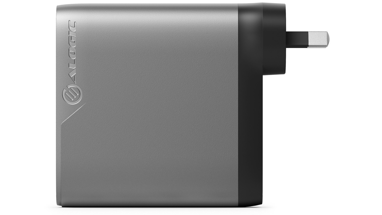 Alogic 4X100 Rapid Power 4 Port 100W GaN Wall Charger - Space Grey ...
