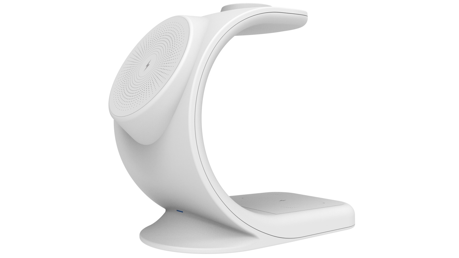 Laser ChargeCore 3-in-1 Wireless Charging Station - White | Domayne