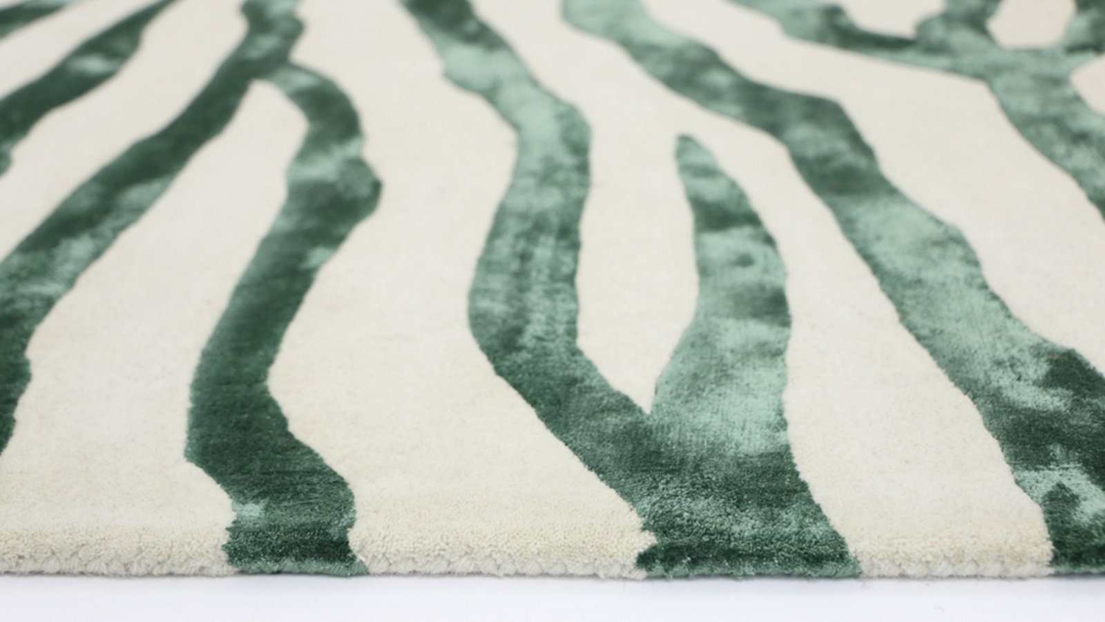 Zebra Emerald Rug | Domayne
