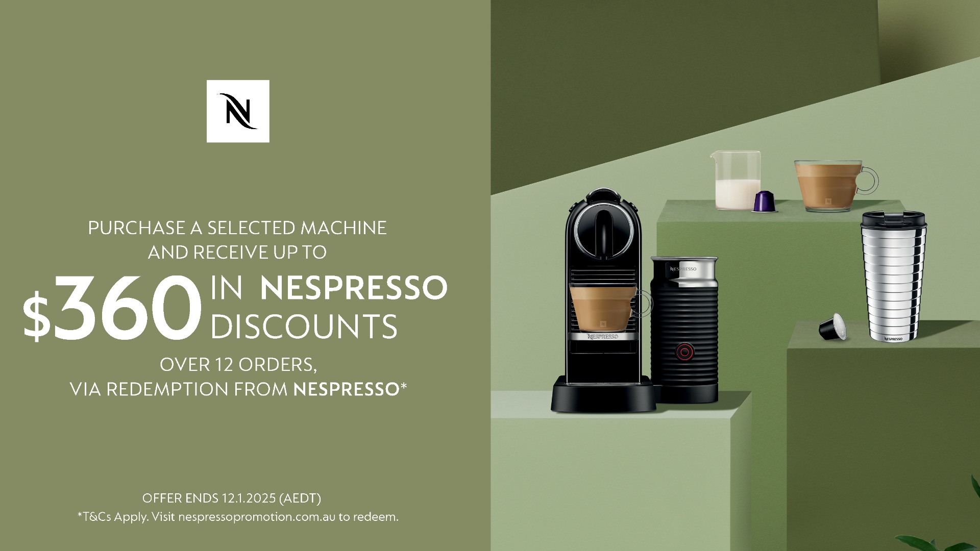 Nespresso Citiz Coffee Machine & Milk by Breville - Silver | Domayne
