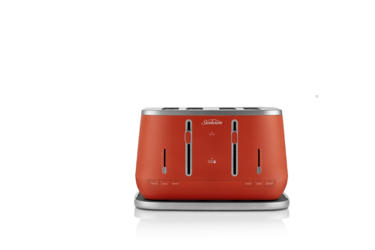 Sunbeam Kyoto 4 Slice Toaster - Orange | Domayne