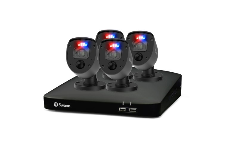 Swann Enforcer 4 Channel 1080p FHD DVR Security System with 4 Black ...